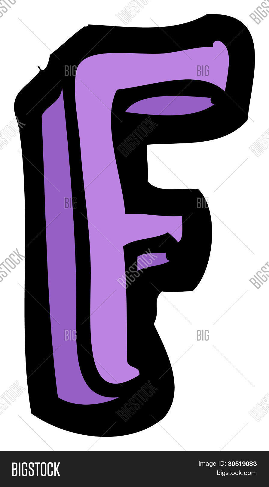 Cartoon Letter F Image & Photo (Free Trial) | Bigstock
