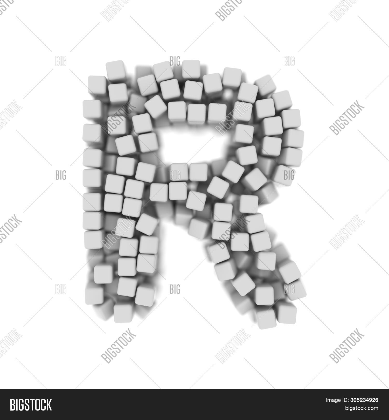 White Cube Letter R - Image & Photo (Free Trial) | Bigstock