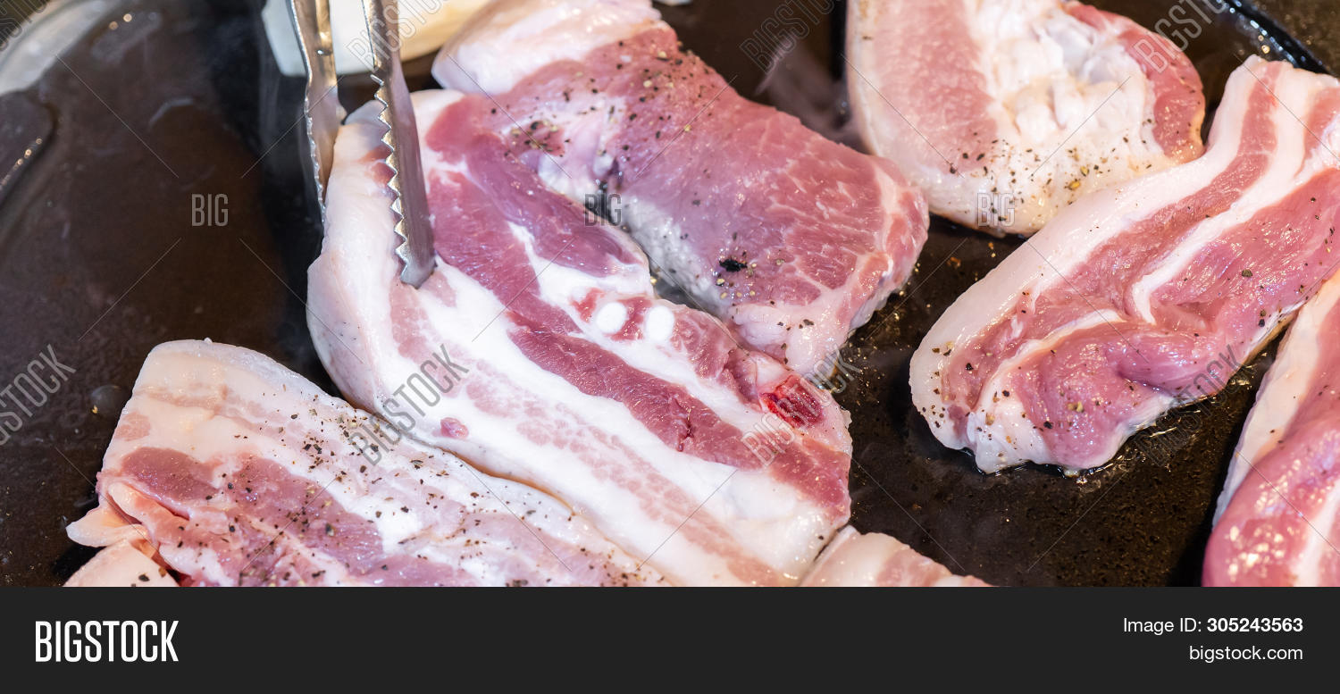 Black Pork Raw Meat On Image & Photo (Free Trial) | Bigstock