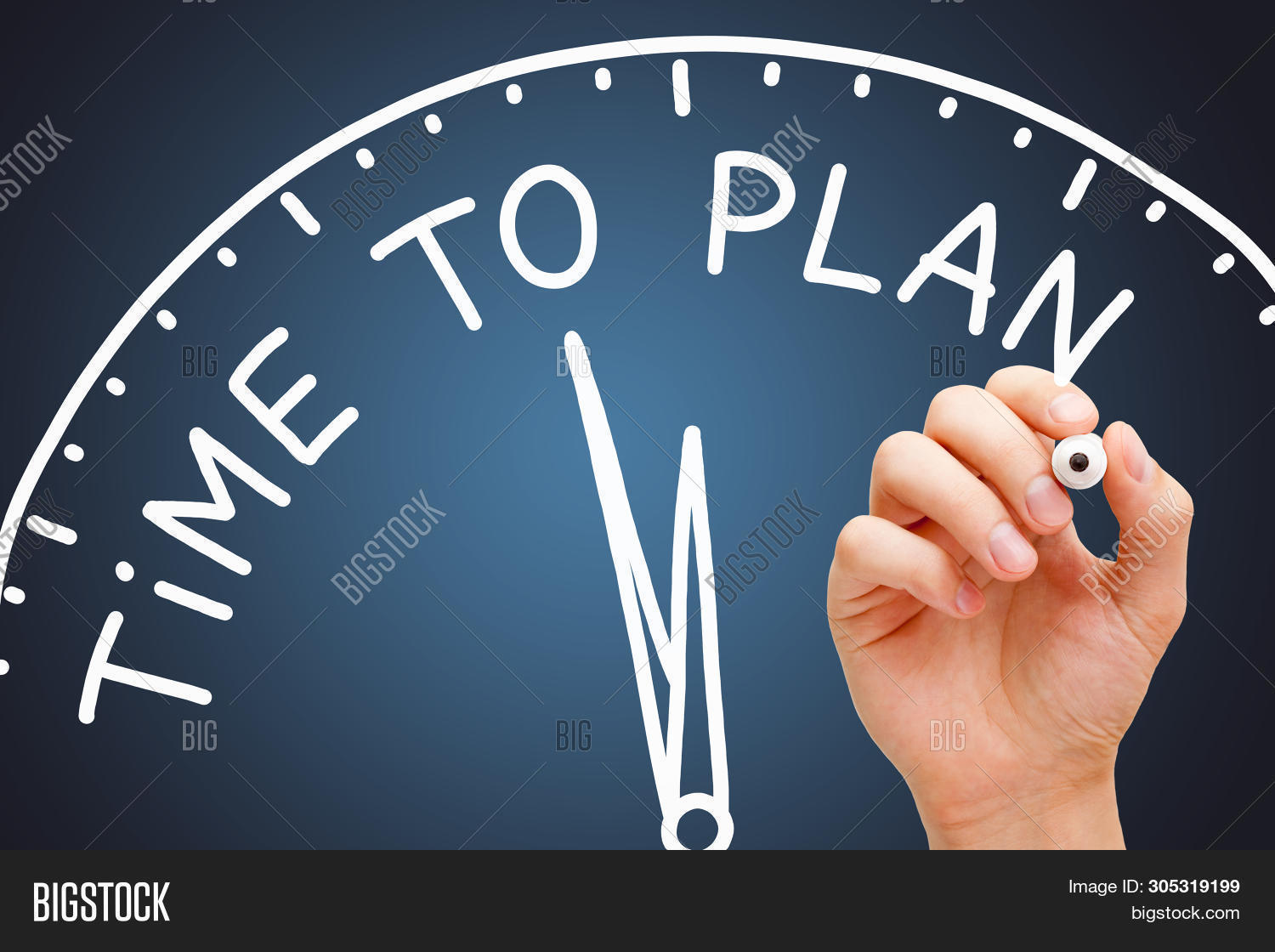 Hand Writing Time Plan Image & Photo (Free Trial) | Bigstock