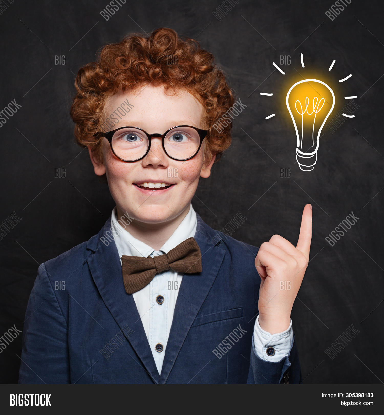 Smart Kid Lightbulb. Image & Photo (Free Trial) | Bigstock