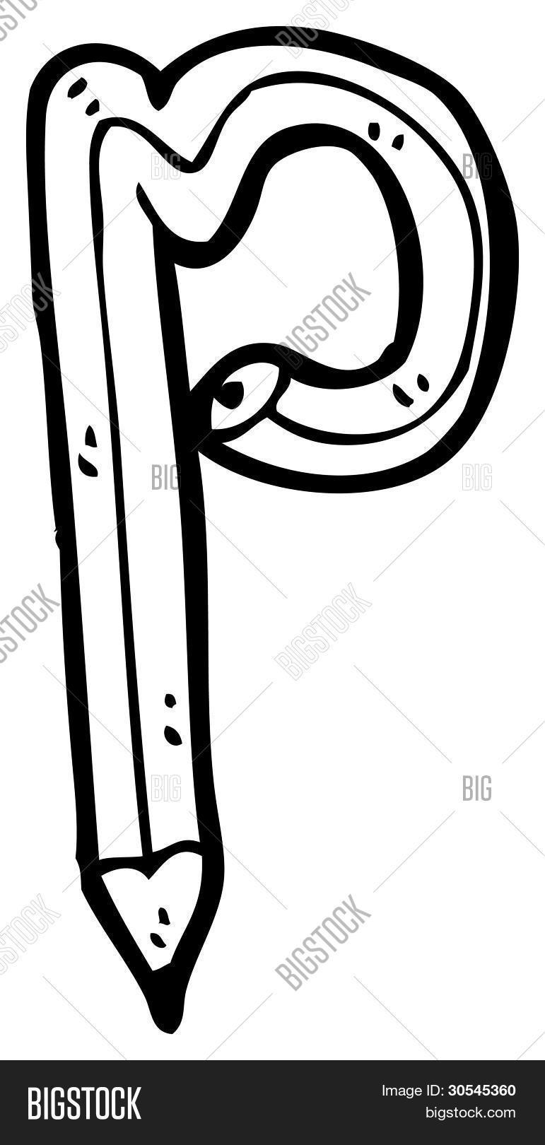 Cartoon Pencil Shaped Image & Photo (Free Trial) | Bigstock