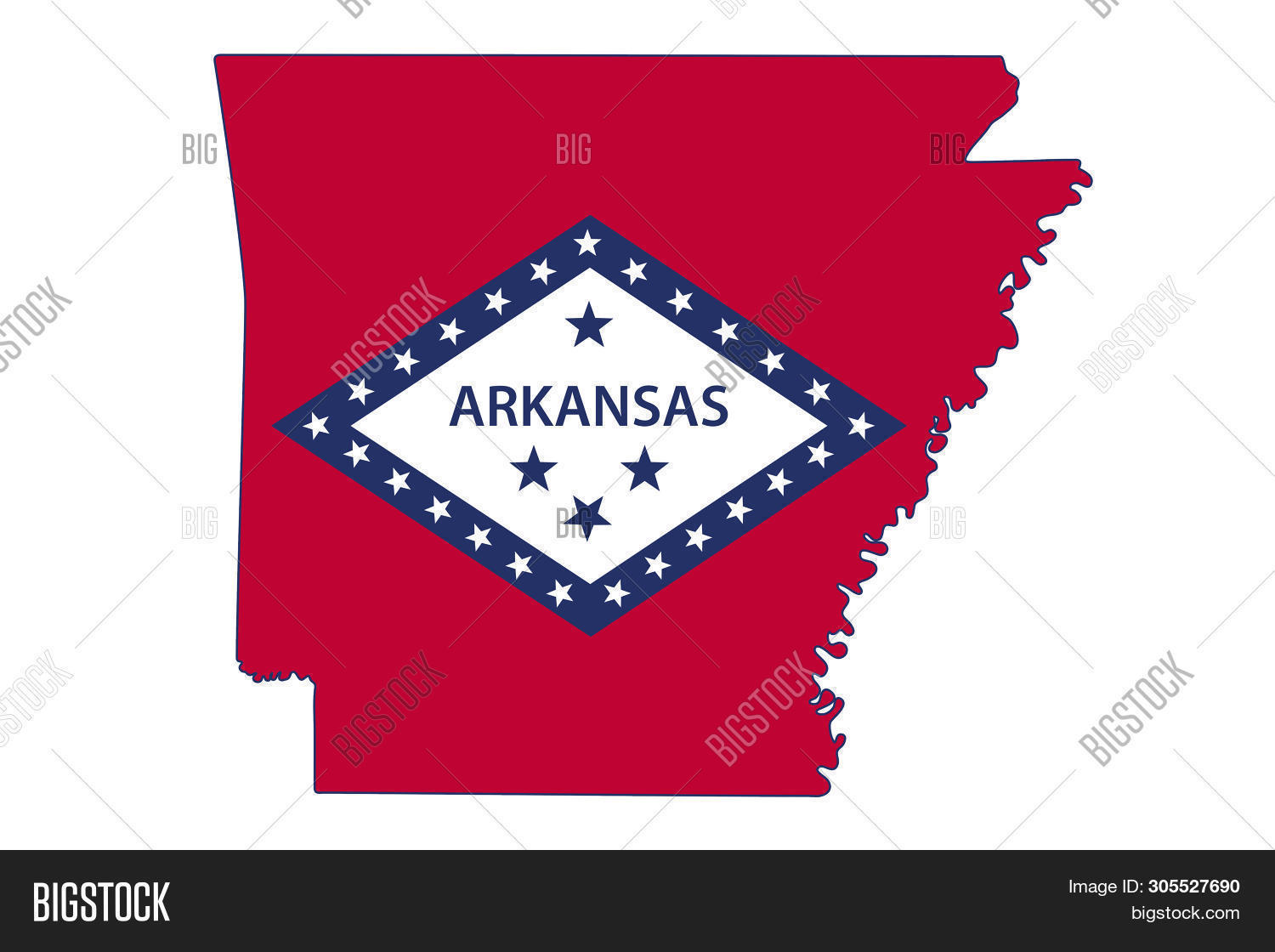 Map Arkansas Arkansas Image & Photo (Free Trial) | Bigstock
