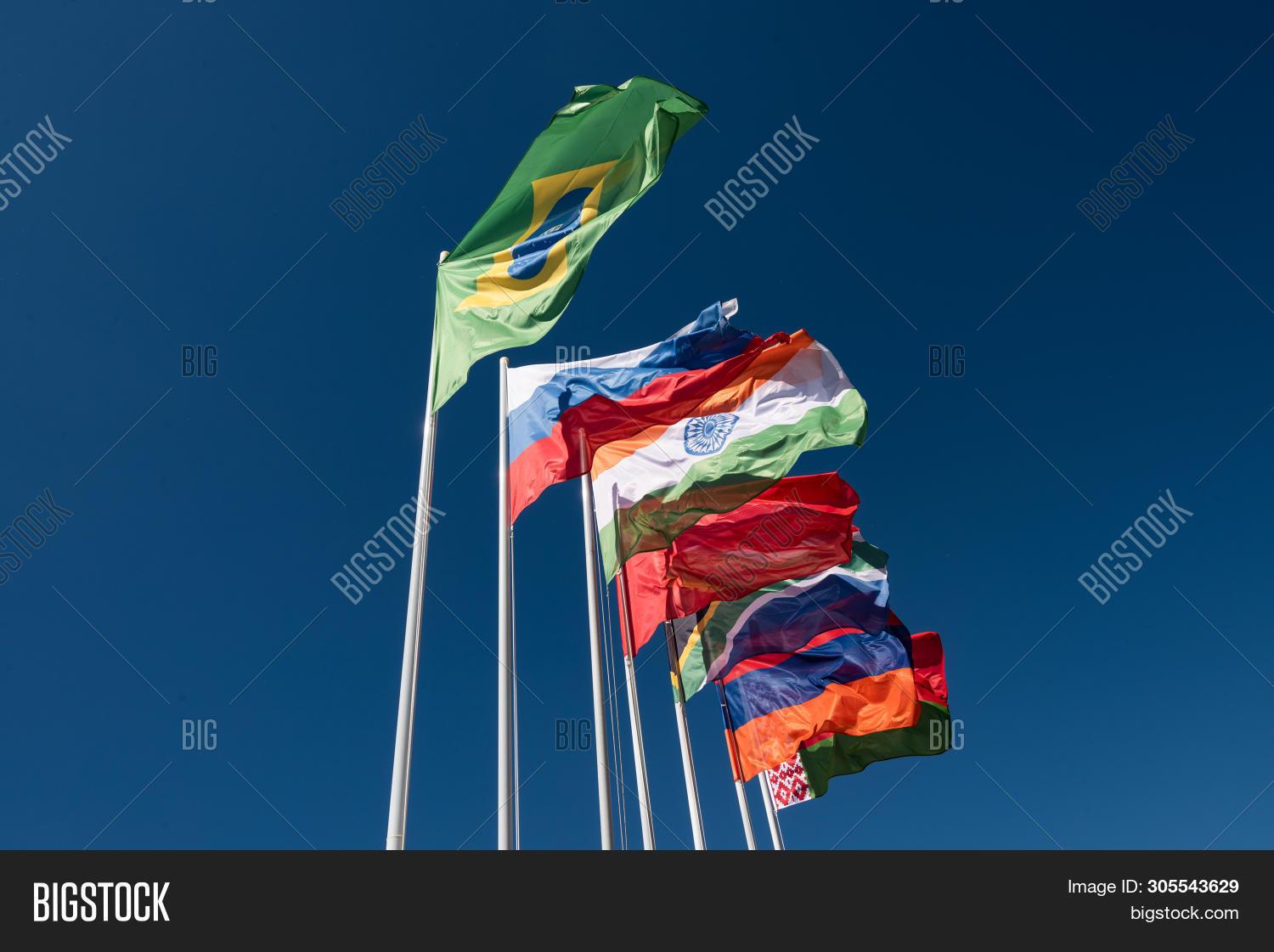 Flags Brics Countries Image & Photo (Free Trial) | Bigstock