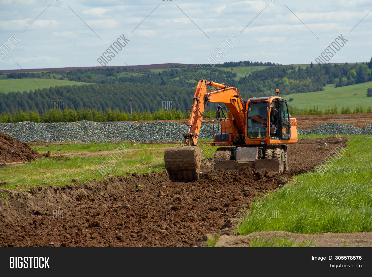Excavator Construction Image & Photo (Free Trial) | Bigstock