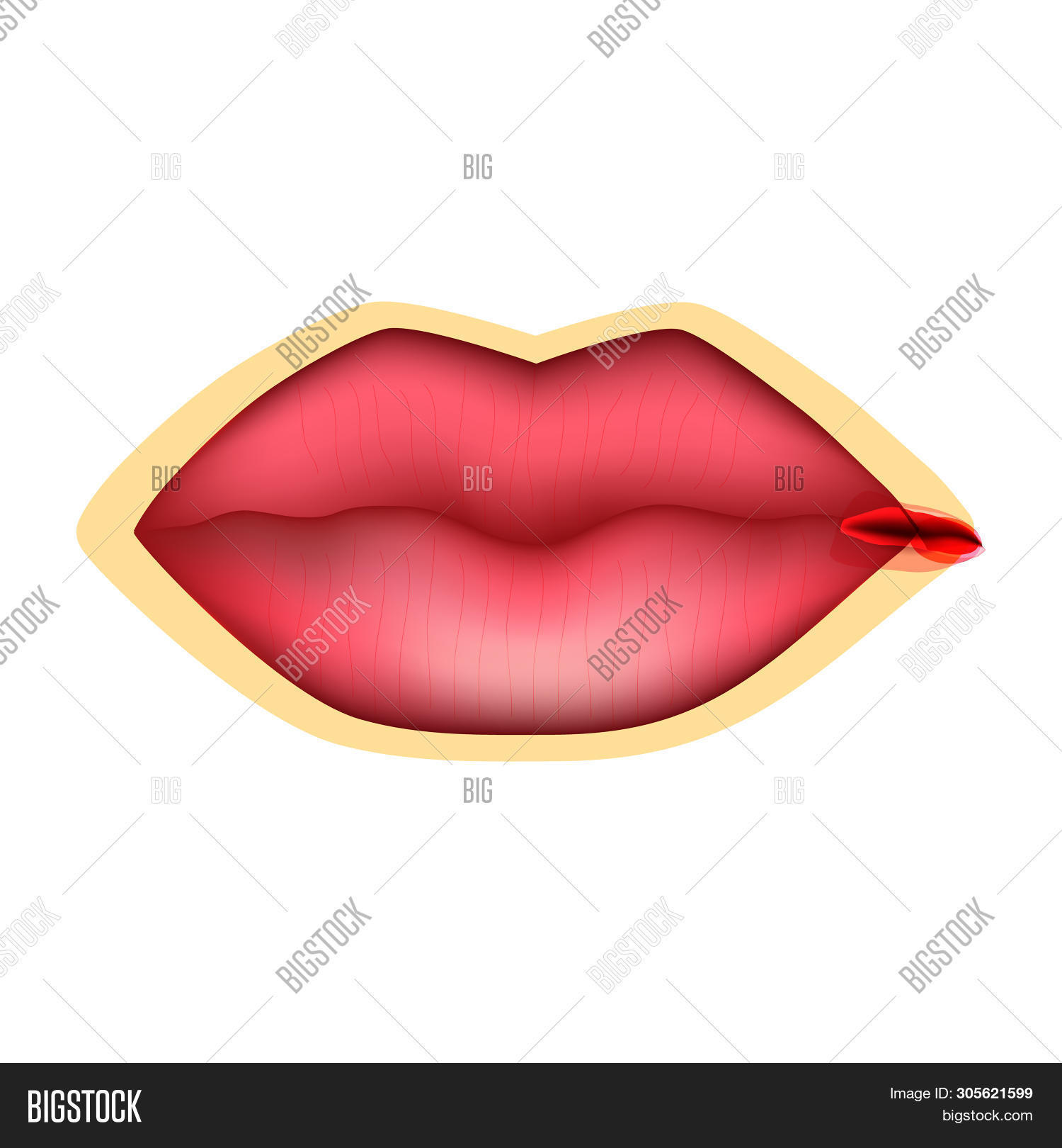 Cracks Corners Lips. Image & Photo (Free Trial) | Bigstock