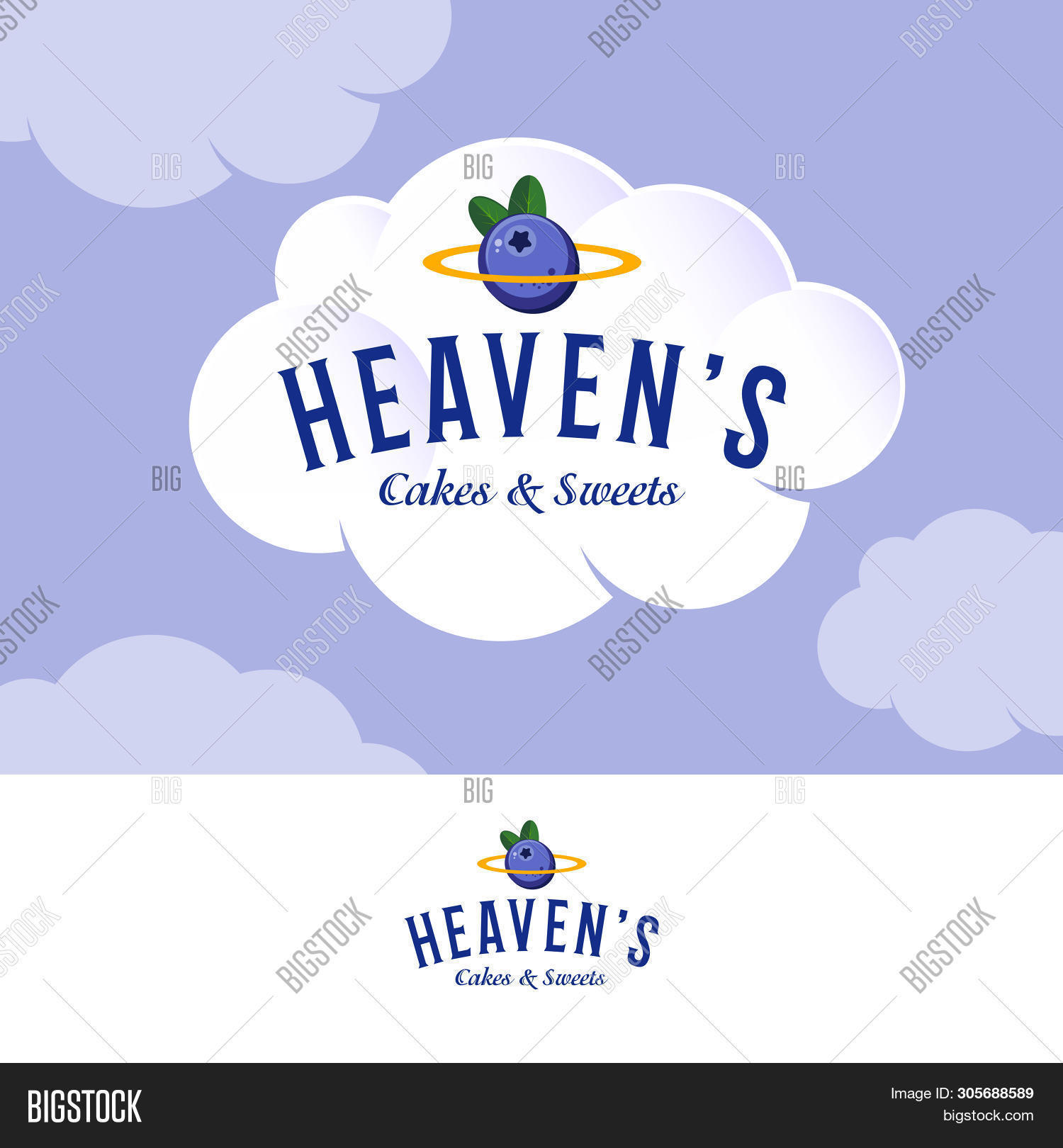 Heavens Logo. Bakery Vector & Photo (Free Trial) | Bigstock