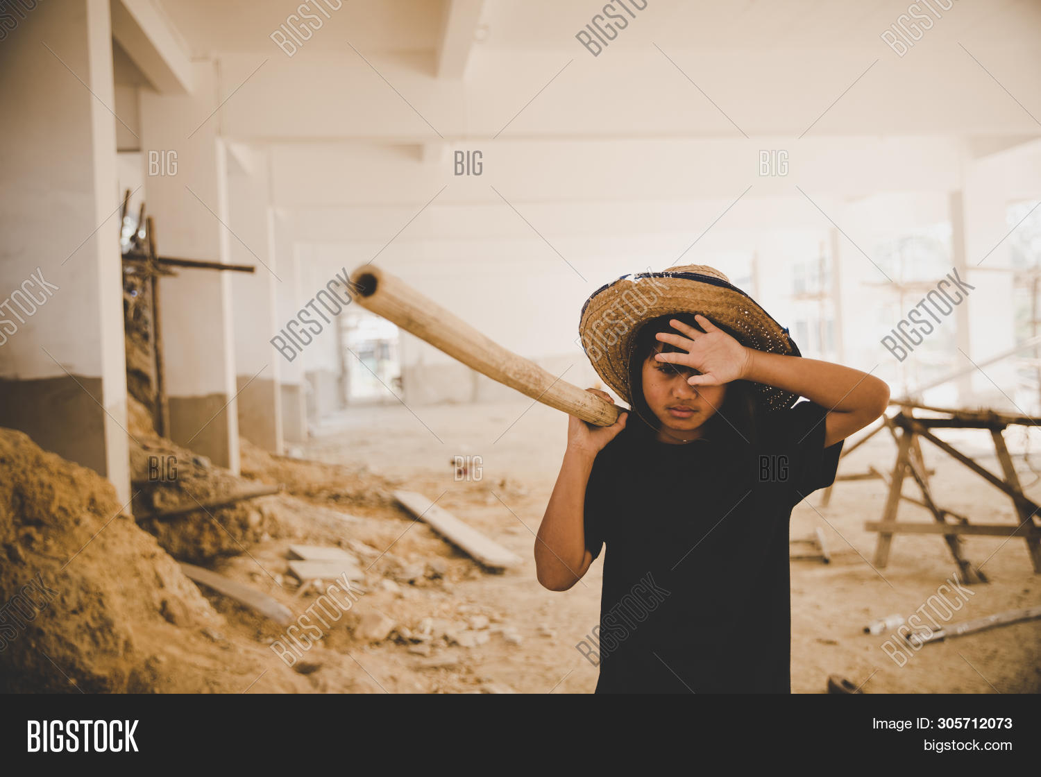 Little Girl Labor Image & Photo (Free Trial) | Bigstock