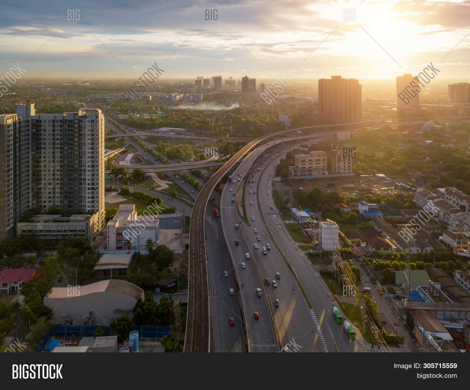 Aerial View Cars Image & Photo (Free Trial) | Bigstock