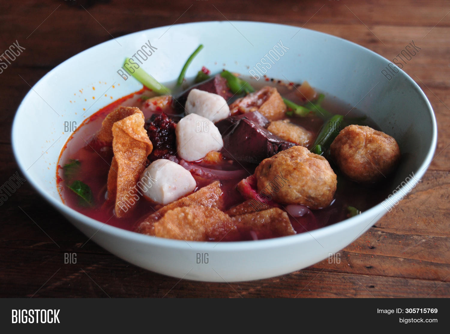 Yen Ta Fo Noodle (pink Image & Photo (Free Trial) | Bigstock