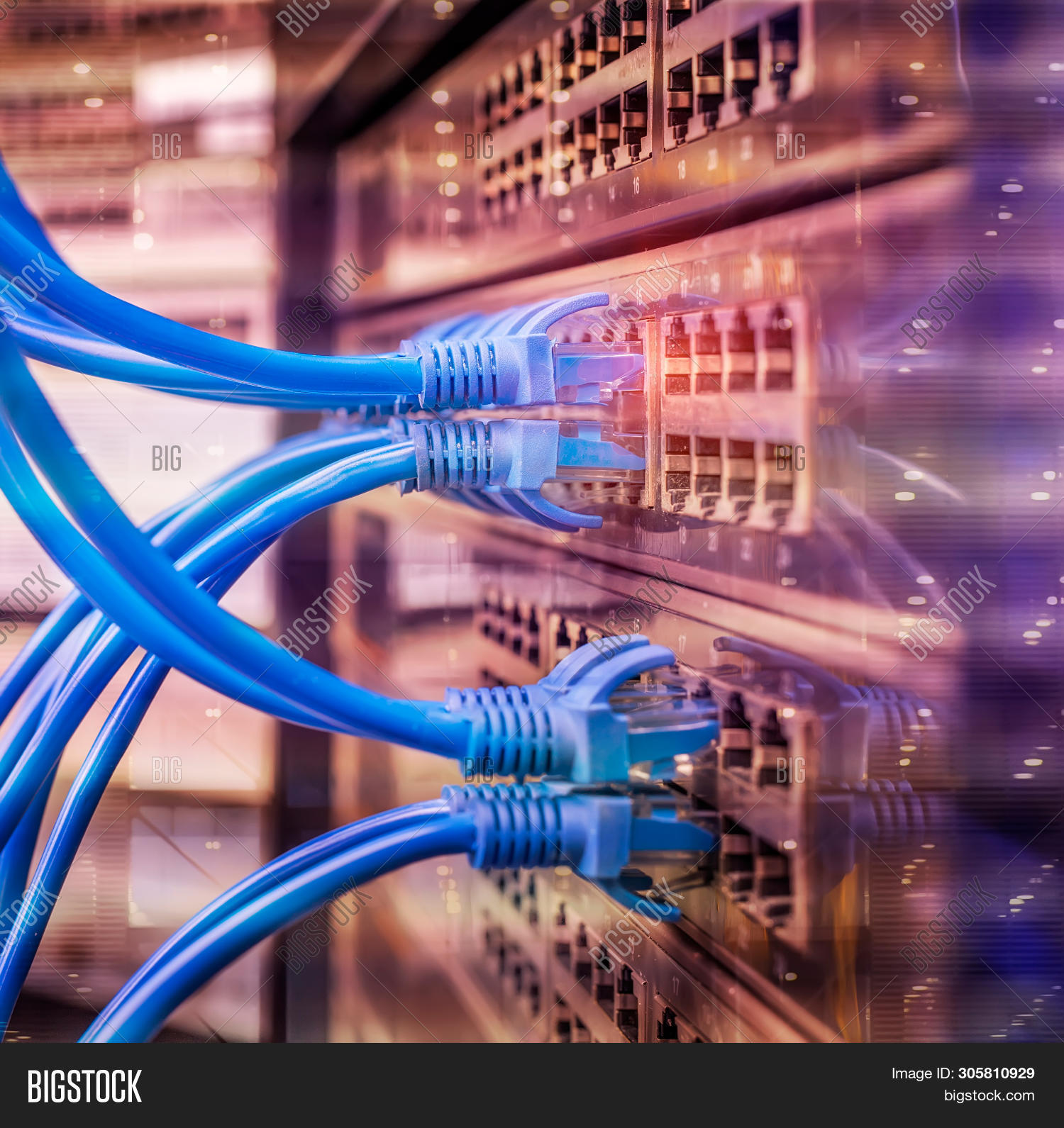 Server Rack Blue Red Image & Photo (Free Trial) | Bigstock
