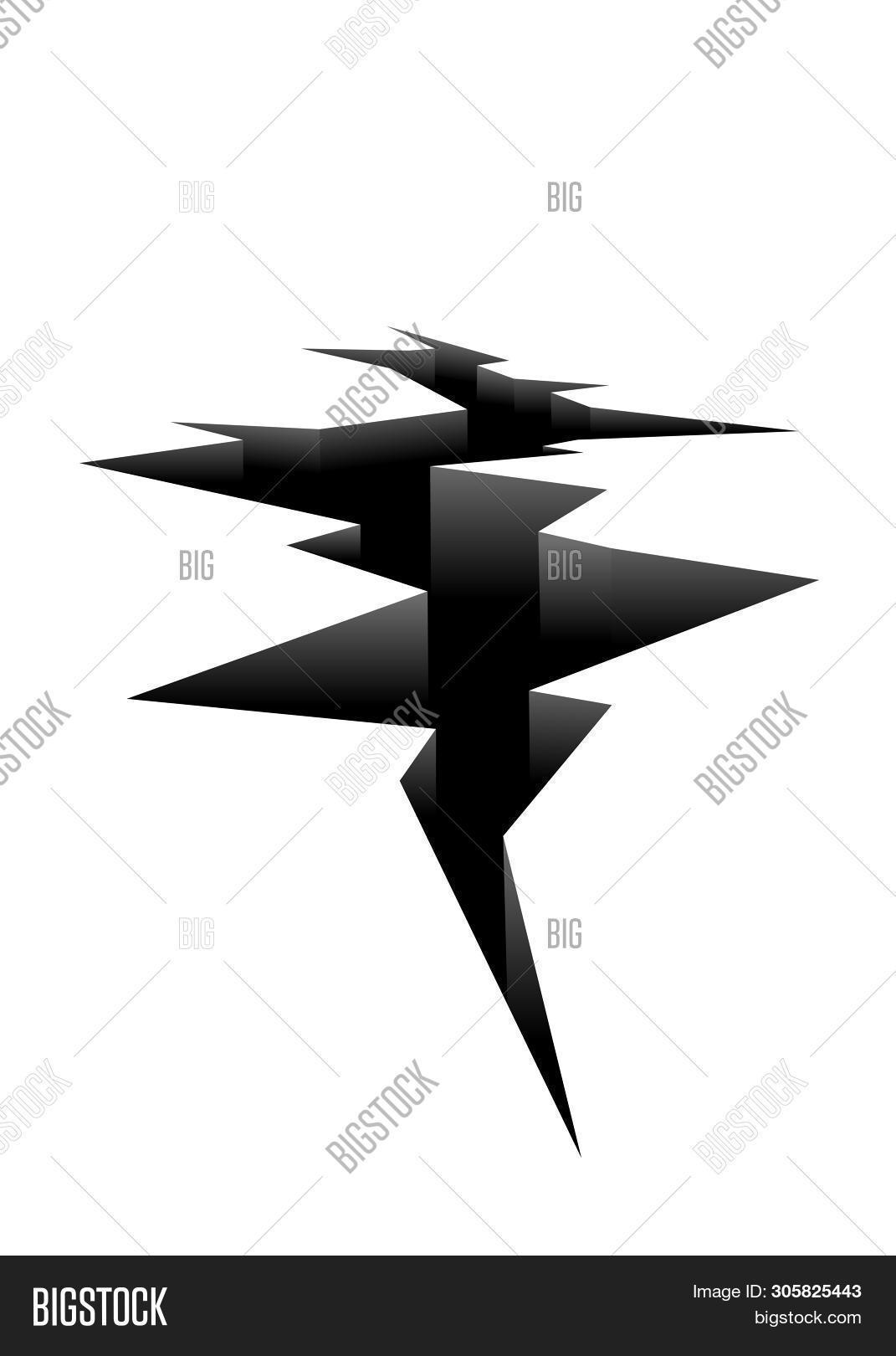 Ground Crack Icon. Image & Photo (Free Trial) | Bigstock