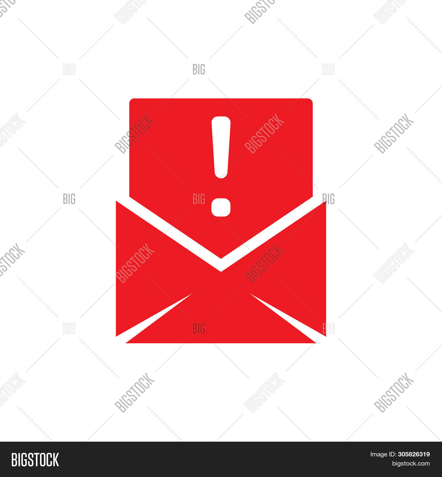 Alert Email Icon. Image & Photo (Free Trial) | Bigstock