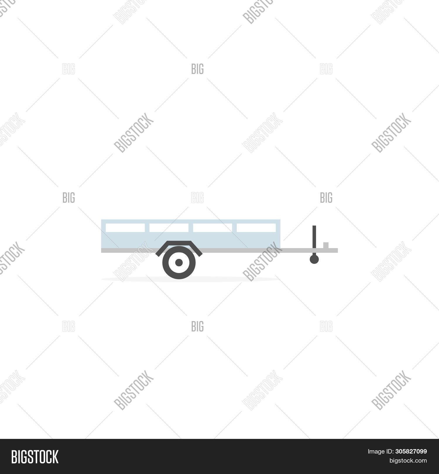 Open Car Trailer Icon Image & Photo (Free Trial) | Bigstock