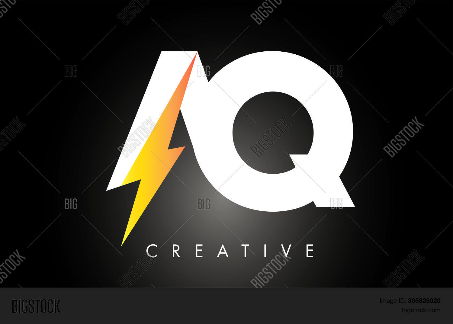 Aq Letter Logo Design Vector & Photo (Free Trial) | Bigstock