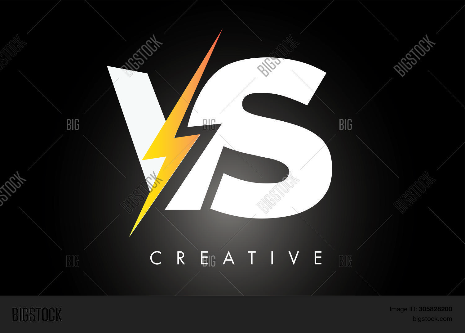 Vs Letter Logo Design Vector & Photo (Free Trial) | Bigstock