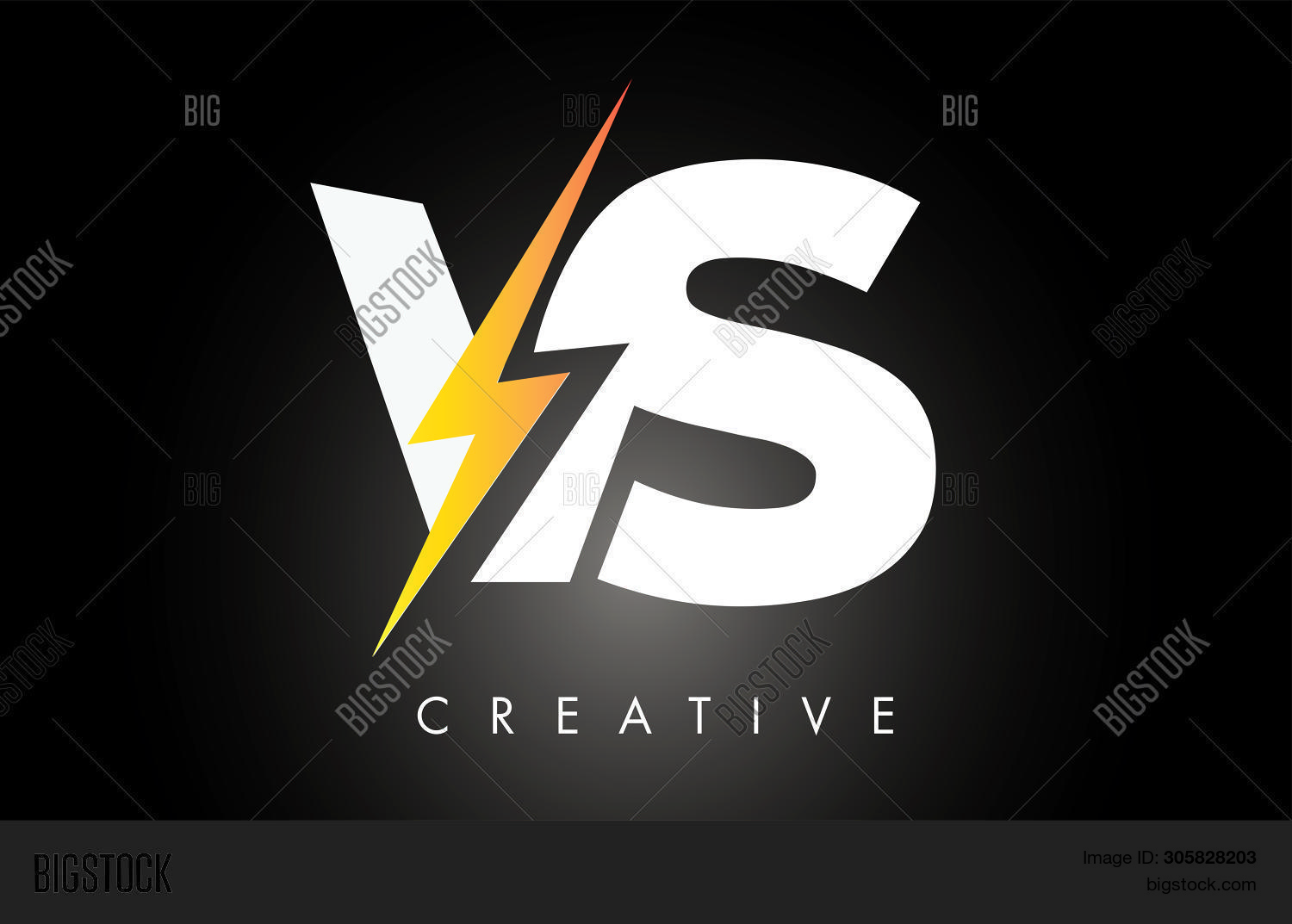 Vs Letter Logo Design Vector & Photo (Free Trial) | Bigstock