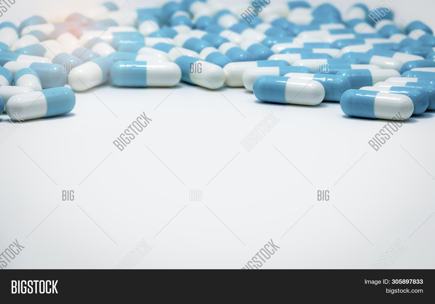 Blue White Capsule Image & Photo (Free Trial) | Bigstock