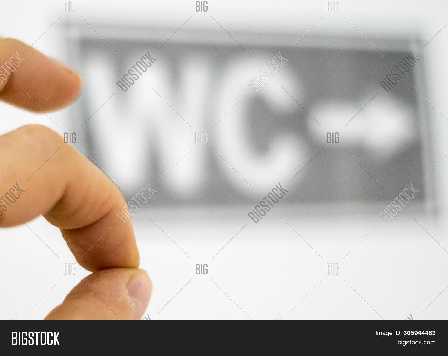 Wc Hand Sign Symbol Image & Photo (Free Trial) | Bigstock