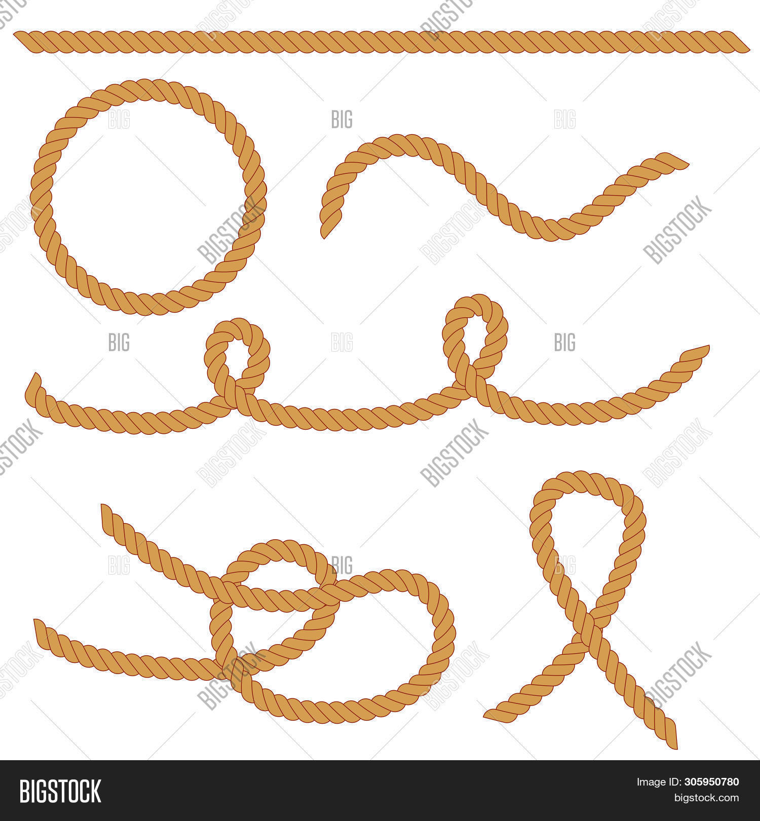 Rope Vector Vector & Photo (Free Trial) | Bigstock