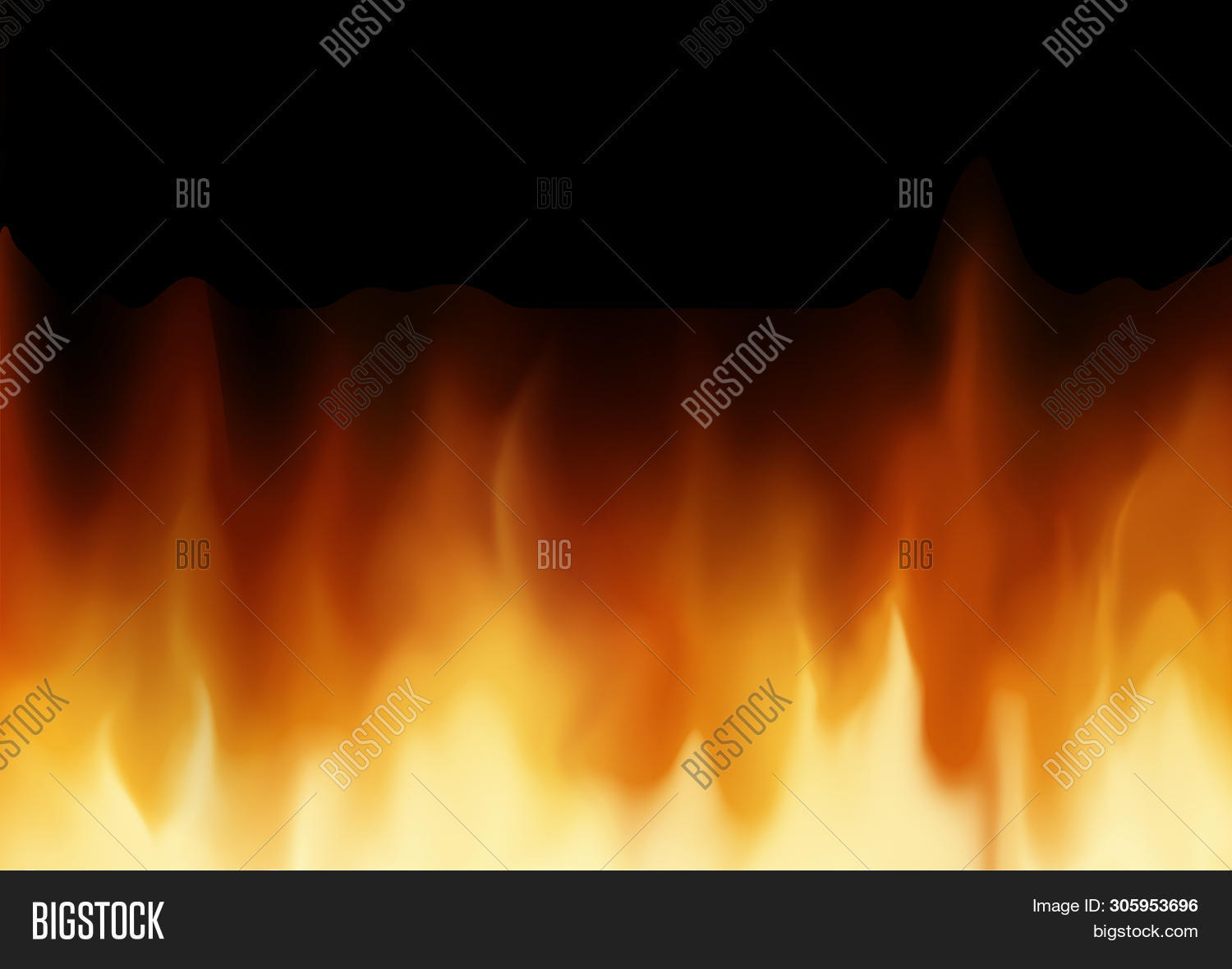 Realistic Fire Flames Image & Photo (Free Trial) | Bigstock