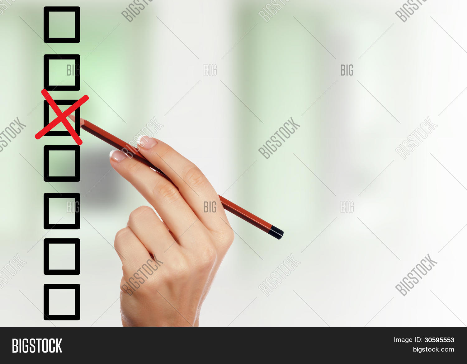 Check List Red Mark Image & Photo (Free Trial) | Bigstock
