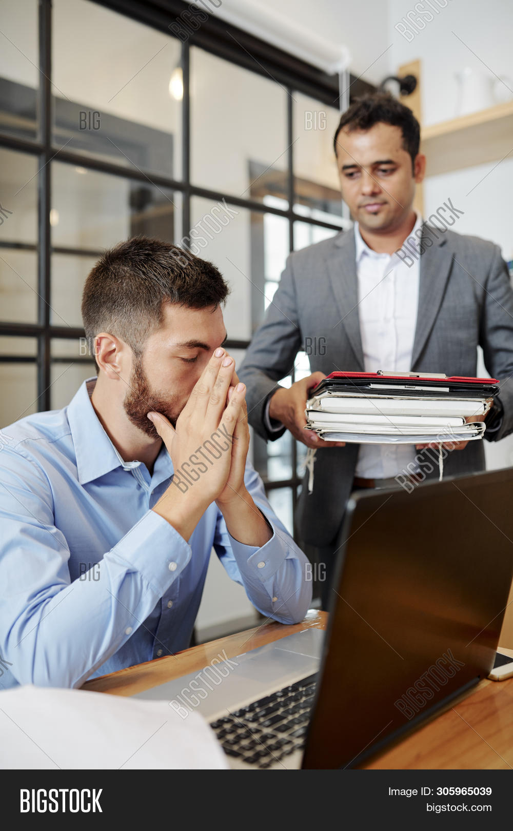 Exhausted Young Office Image & Photo (Free Trial) | Bigstock