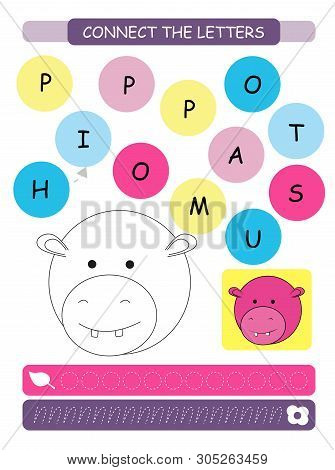Connect Letters - Vector & Photo (Free Trial) | Bigstock