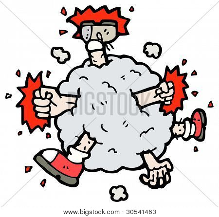 Cartoon Fight Cloud Image & Photo (Free Trial) | Bigstock