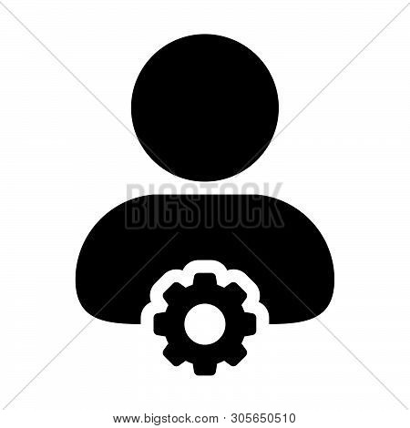 Factory Worker Icon Vector & Photo (Free Trial) | Bigstock