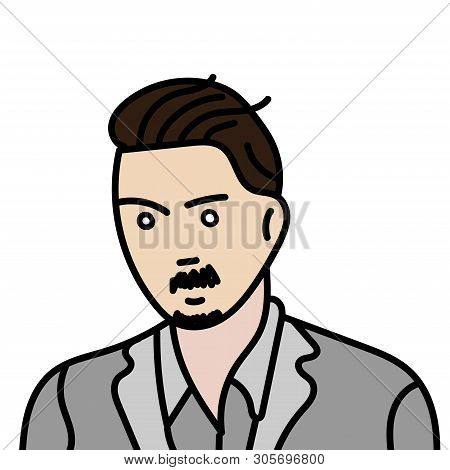 Portrait Man. Cute Vector & Photo (Free Trial) | Bigstock