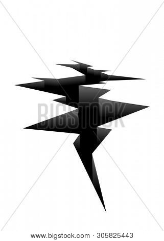 Ground Crack Icon. Image & Photo (Free Trial) | Bigstock