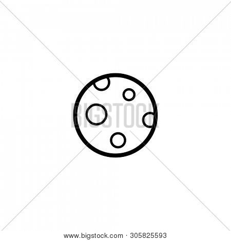 Full Moon Outline Icon Image & Photo (Free Trial) | Bigstock