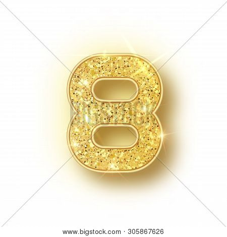 Gold Glitter Alphabet Vector & Photo (Free Trial) | Bigstock