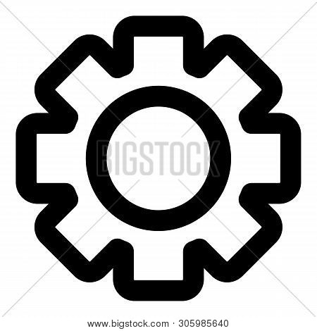 Gear Wheel Icon. Vector & Photo (Free Trial) | Bigstock