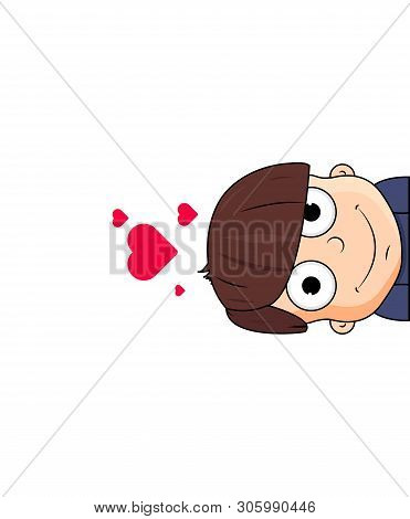 Cute Cartoon Boy Love Vector & Photo (Free Trial) | Bigstock