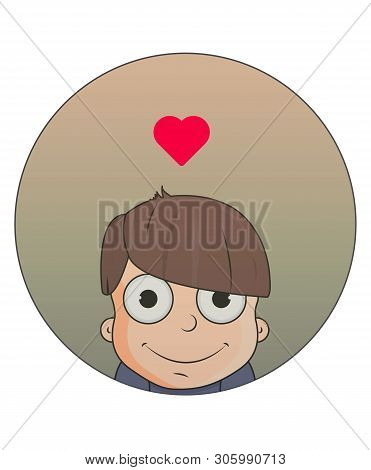 Cute Cartoon Boy Love Vector & Photo (Free Trial) | Bigstock