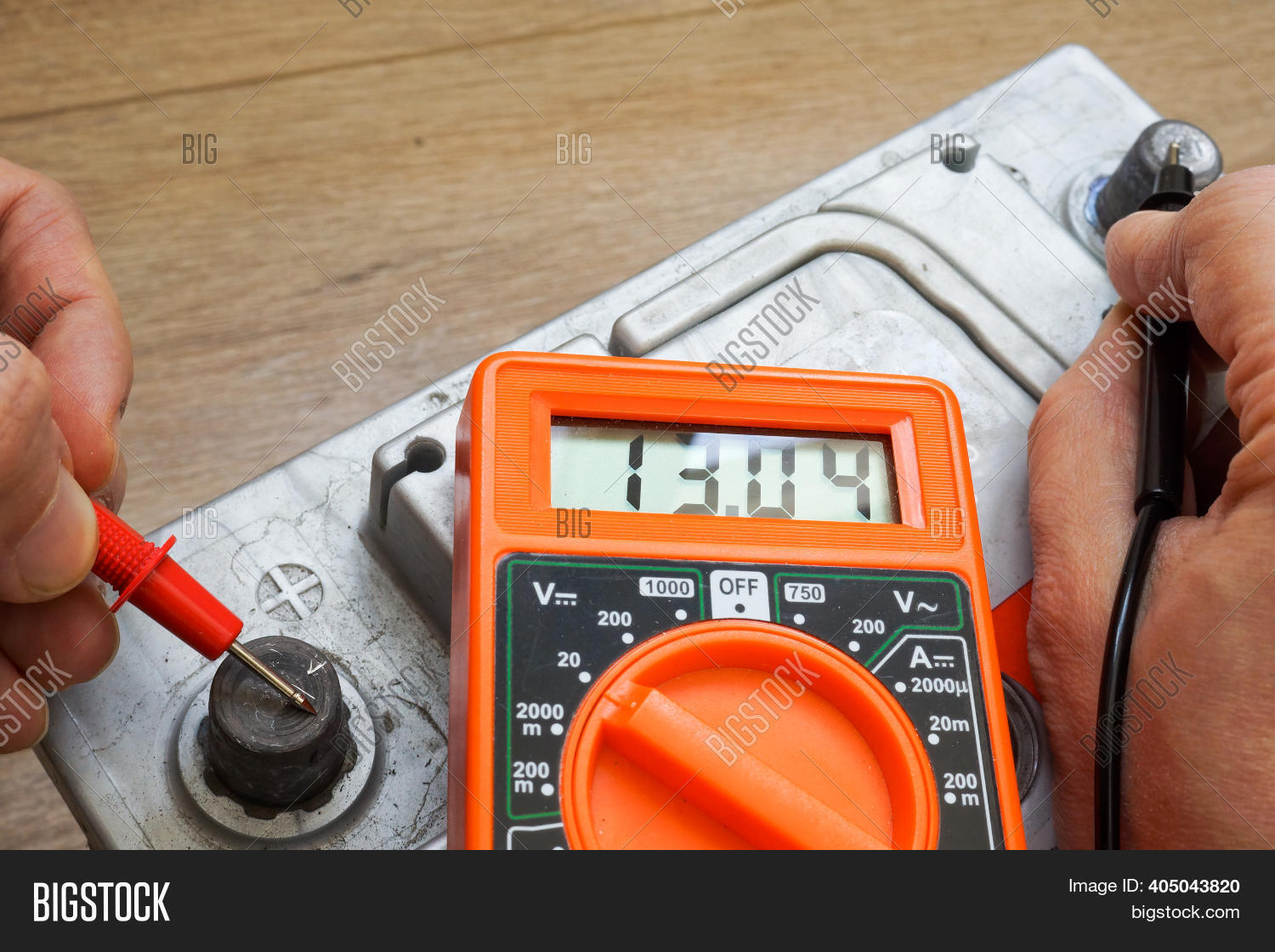 Hands Voltmeter Check Image & Photo (Free Trial) | Bigstock