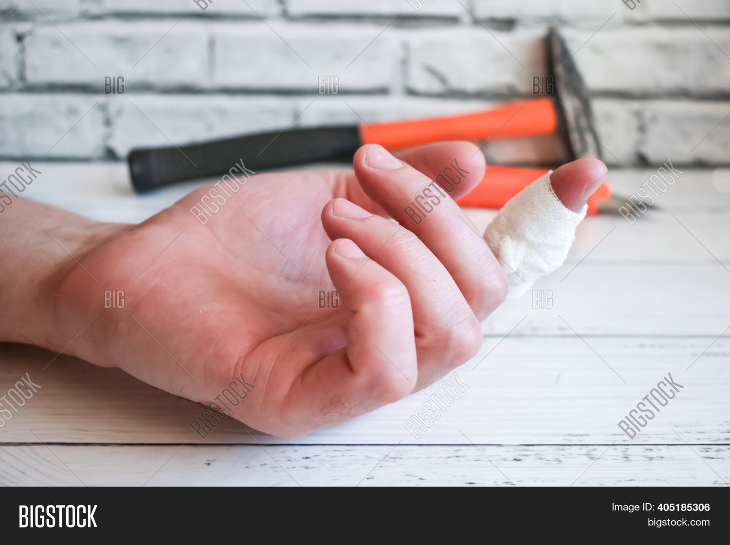 Bandaged Finger On Image & Photo (Free Trial) | Bigstock