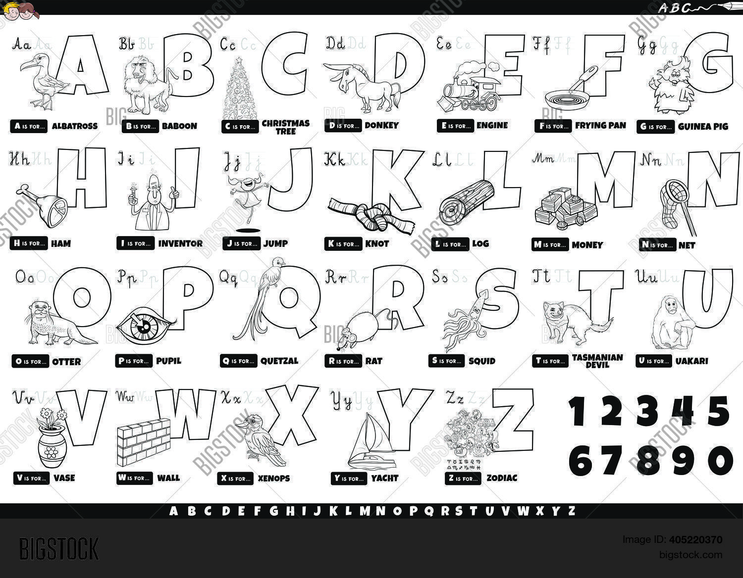 Black White Cartoon Vector & Photo (Free Trial) | Bigstock