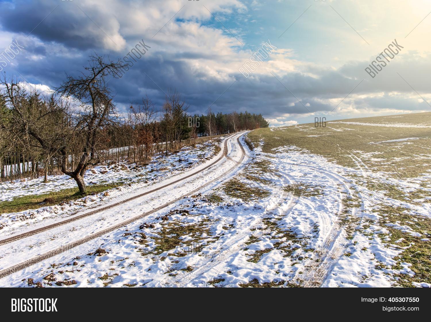 Thawed On Field Snow Image & Photo (Free Trial) | Bigstock