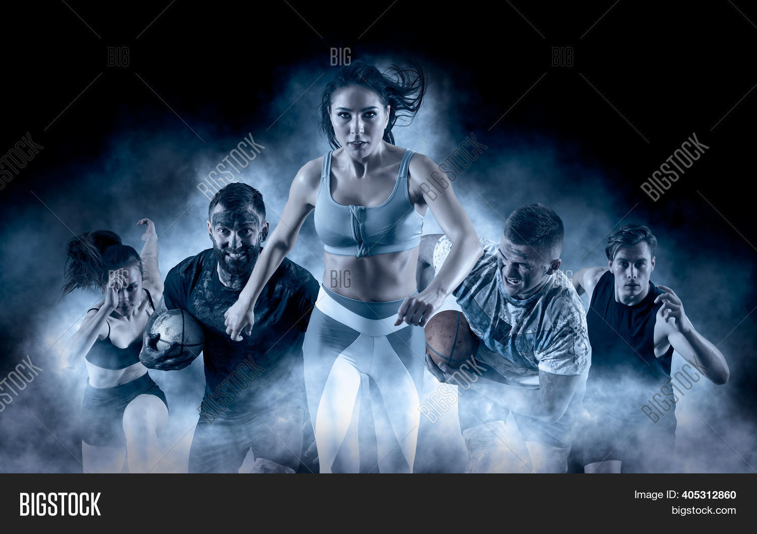 Sport Collage. Runners Image & Photo (Free Trial) | Bigstock