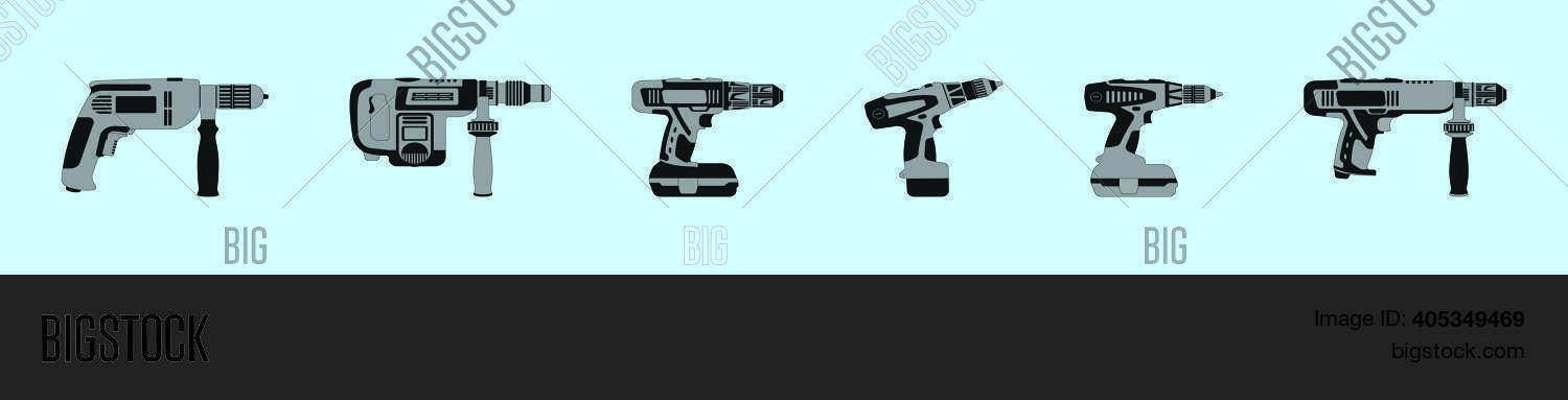 Set Pneumatic Cartoon Vector & Photo (Free Trial) | Bigstock