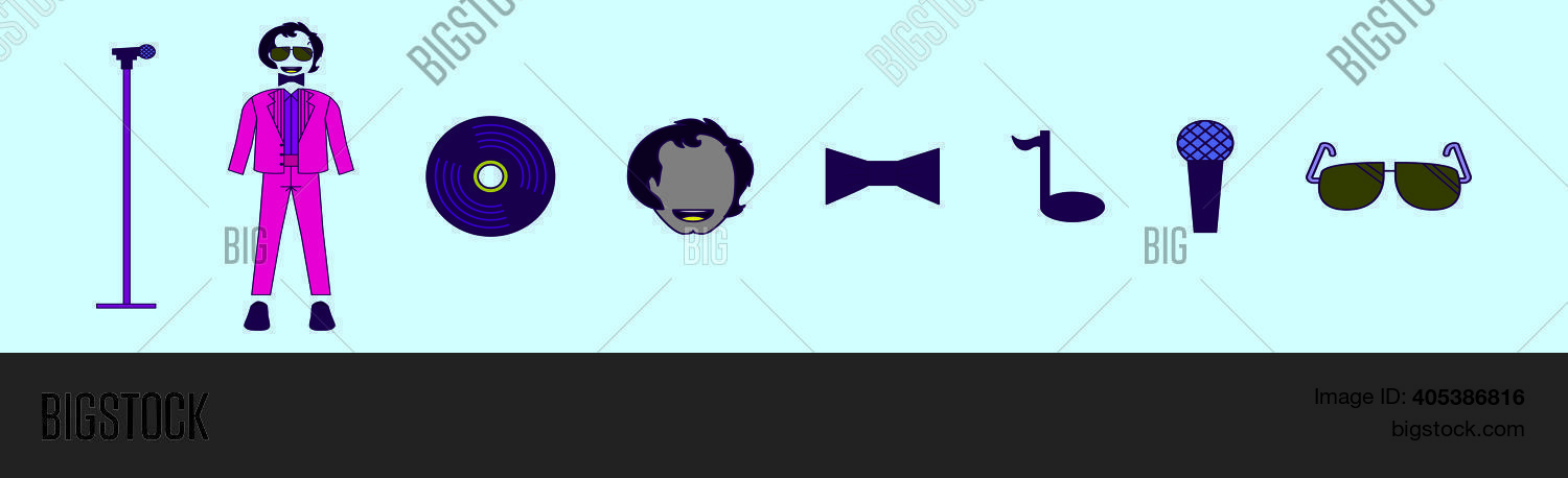 Set Singer Cartoon Vector & Photo (Free Trial) | Bigstock