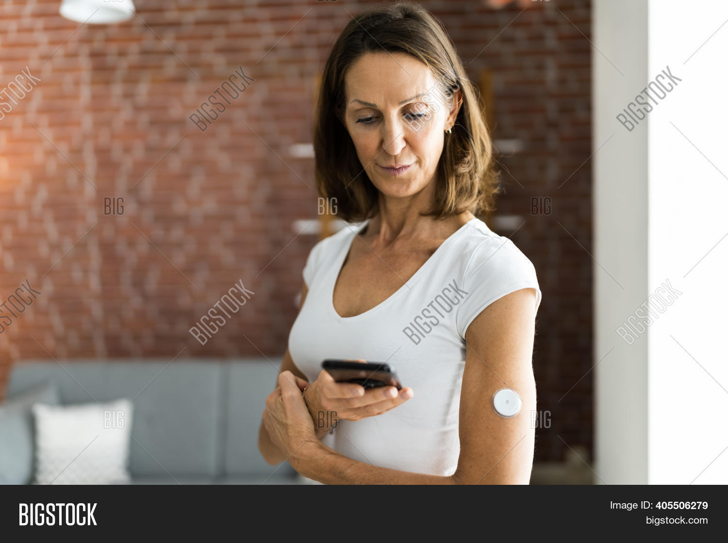 Woman Testing Glucose Image And Photo Free Trial Bigstock