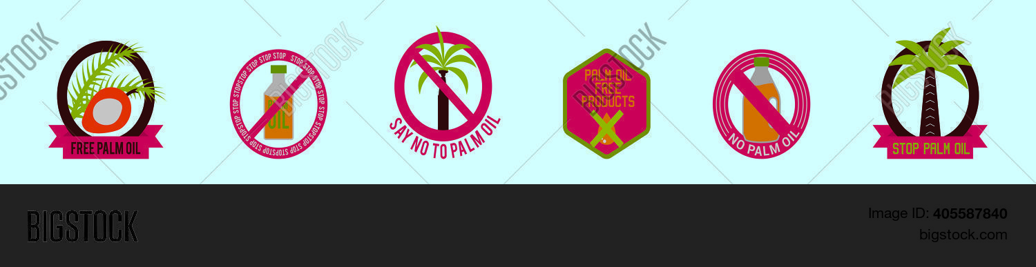 Set Palm Oil Cartoon Vector & Photo (Free Trial) | Bigstock