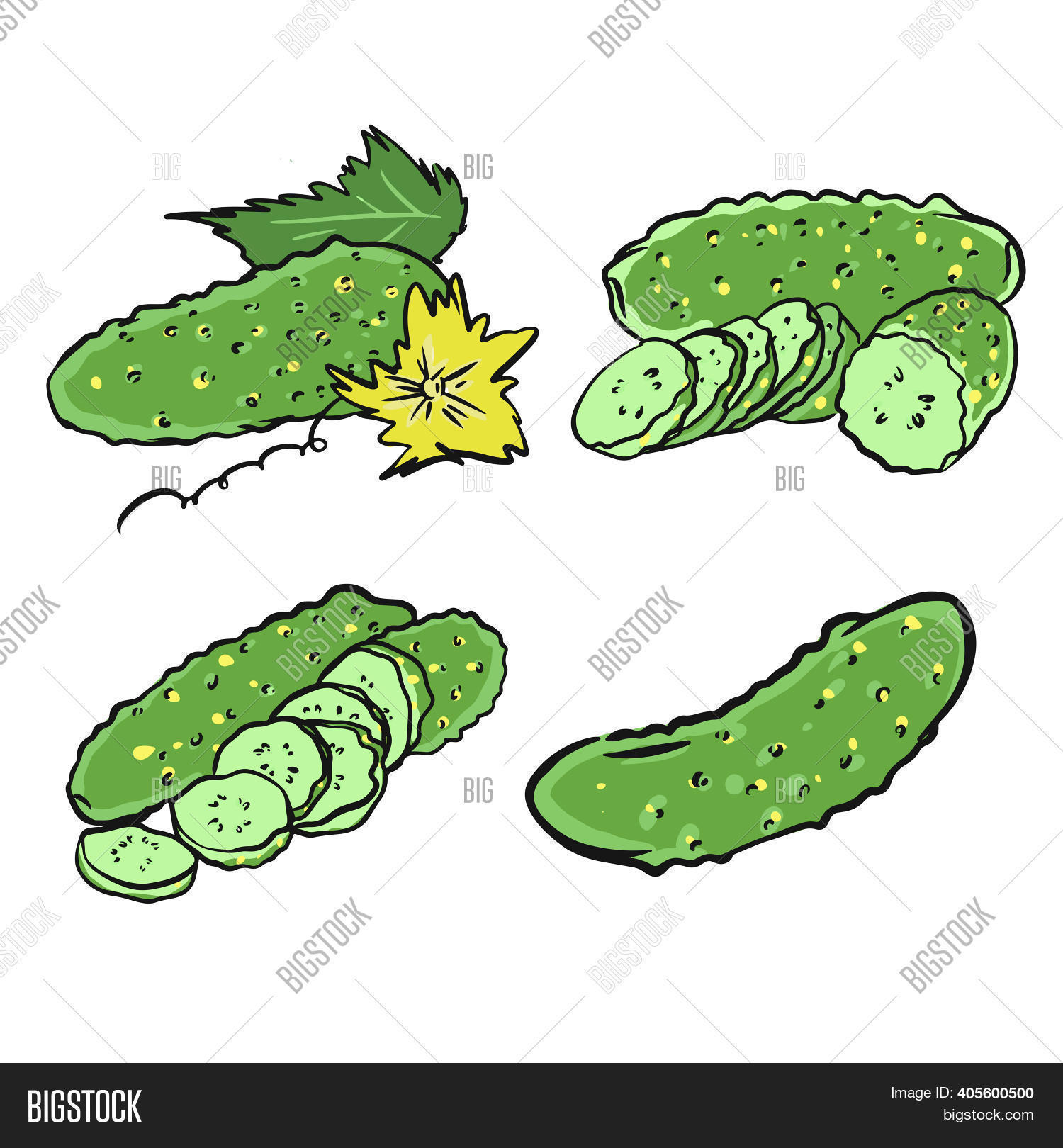 Cucumber Flower Design
