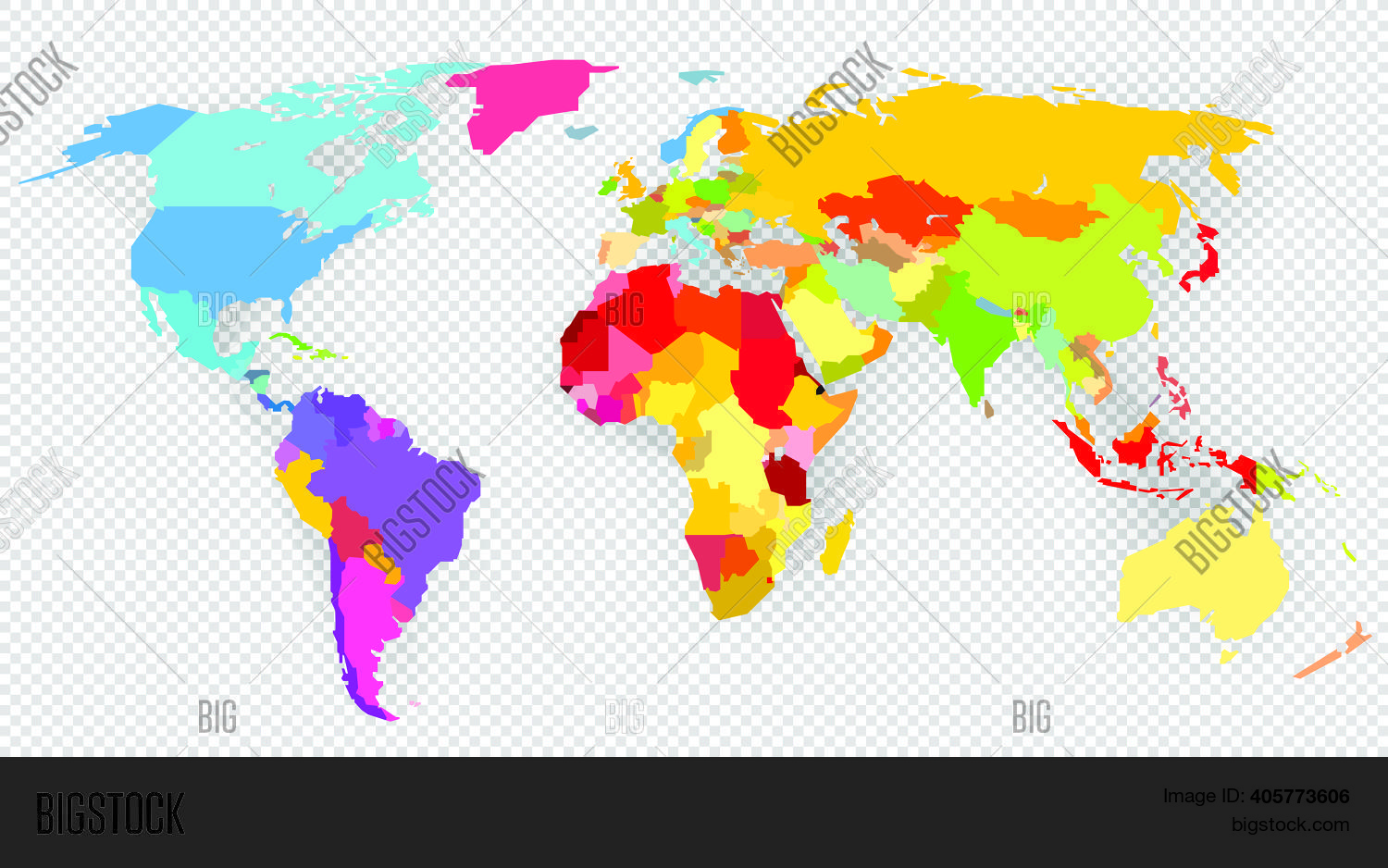 Color Vector World Vector & Photo (Free Trial) | Bigstock