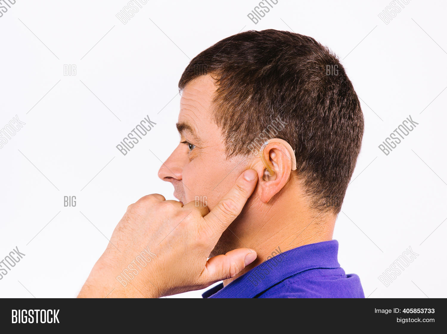 Profile Photo Deaf Man Image & Photo (Free Trial) | Bigstock