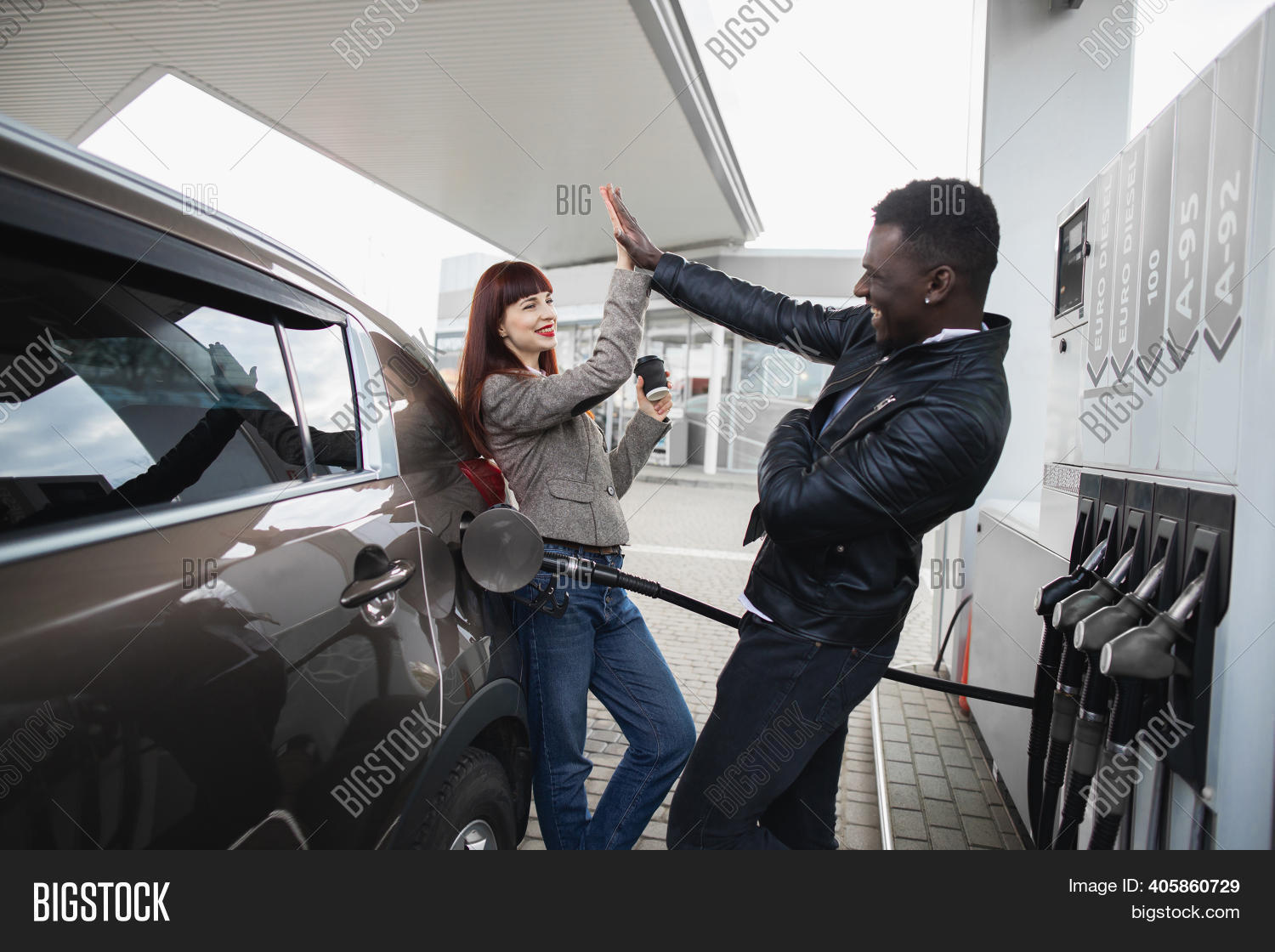Couple Gas Station. Image & Photo (Free Trial) | Bigstock